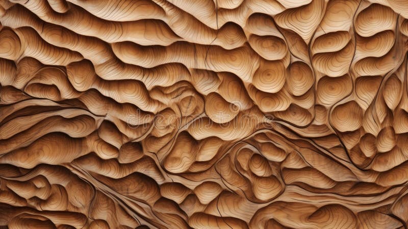 Delve into the Organic Warmth of a Wooden Cut Texture. Ai Generated ...