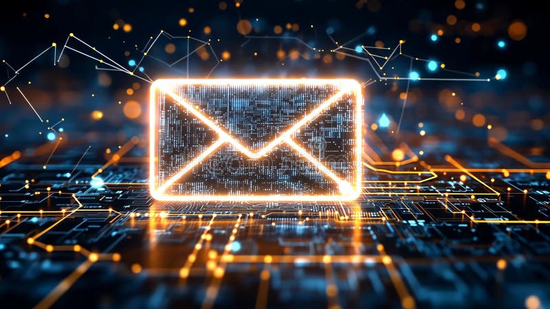 Mail Digital Envlope Communication Technology Illuminating the Future ...