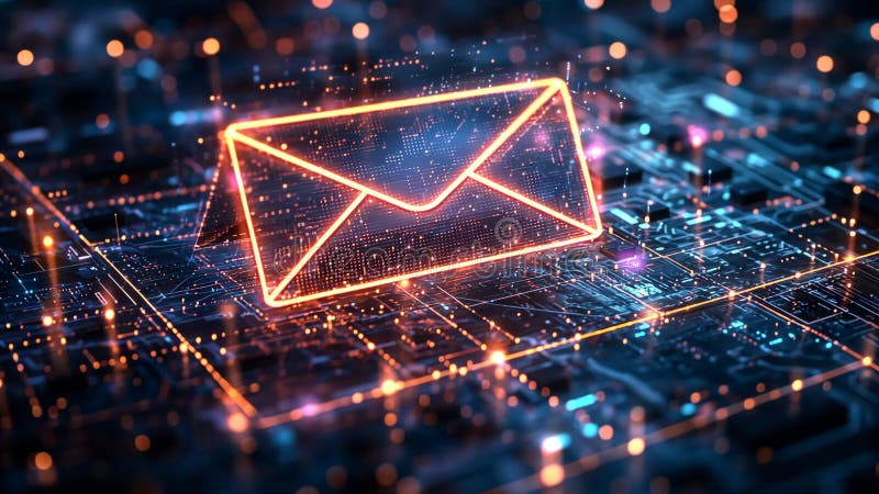 Mail Digital Envlope Communication Technology Illuminating the Future ...