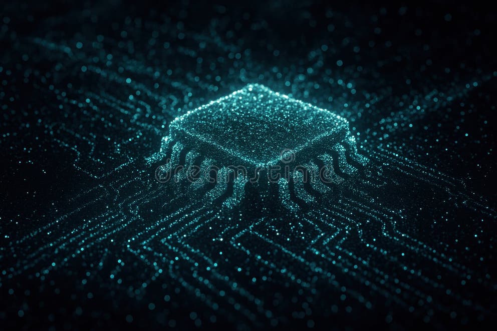 Delving into the Complex Architecture of a Digital Microchip, Radiantly ...