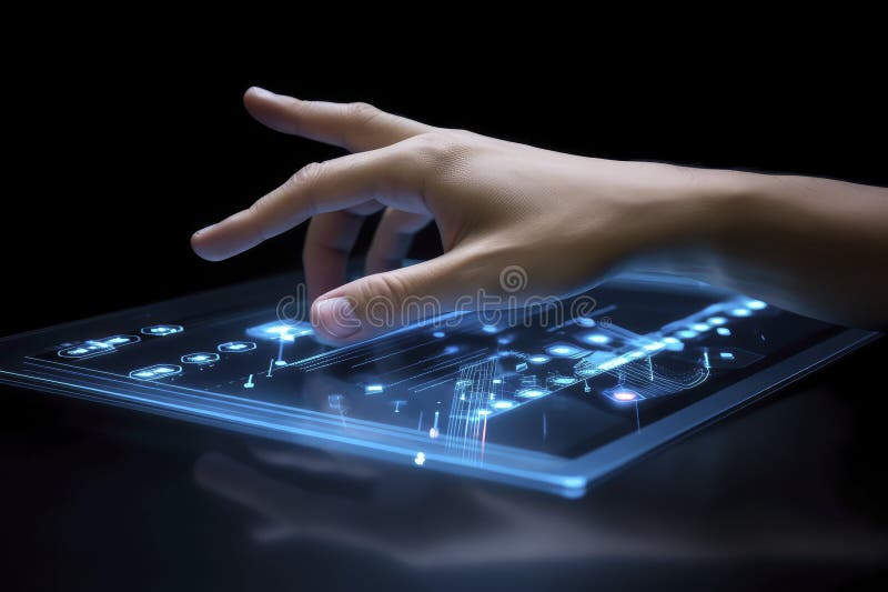 Beyond Touchscreens stock illustration. Illustration of user - 293499939
