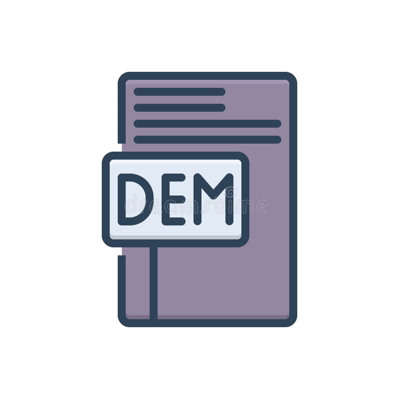 Color Illustration Icon for Dem, Show and Points Stock Vector ...