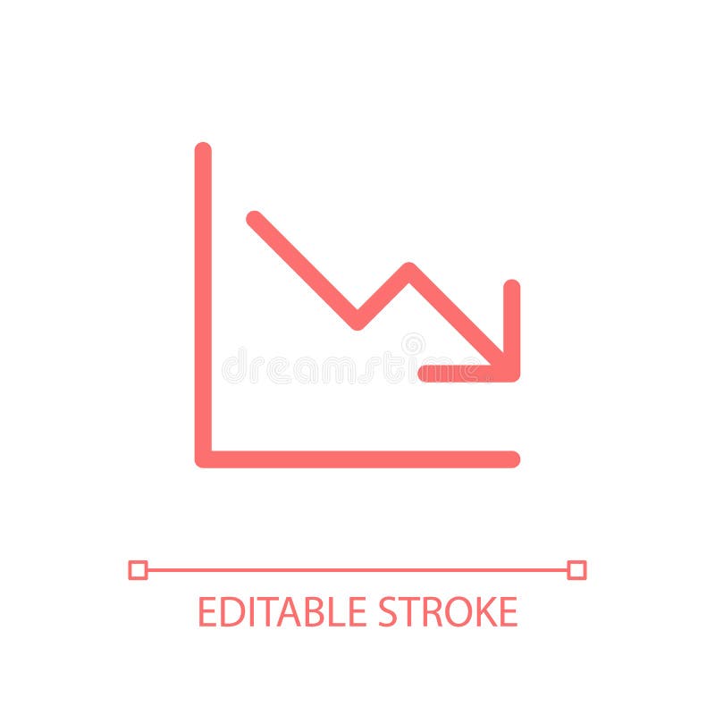 Demand Decrease Graph Pixel Perfect Glassmorphism Ui Icon Stock Vector - Illustration of vector ...