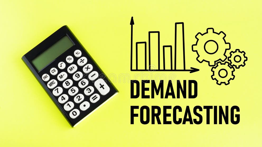 Demand Forecasting is Shown Using the Text Stock Image - Image of ...
