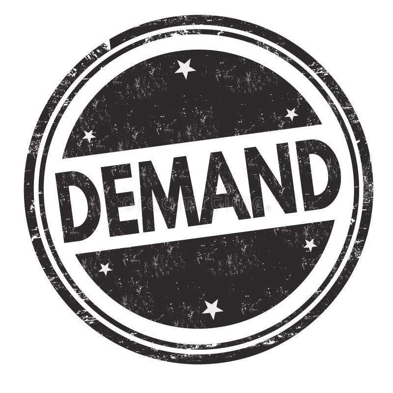 Demand grunge rubber stamp stock vector. Illustration of demand - 219625687