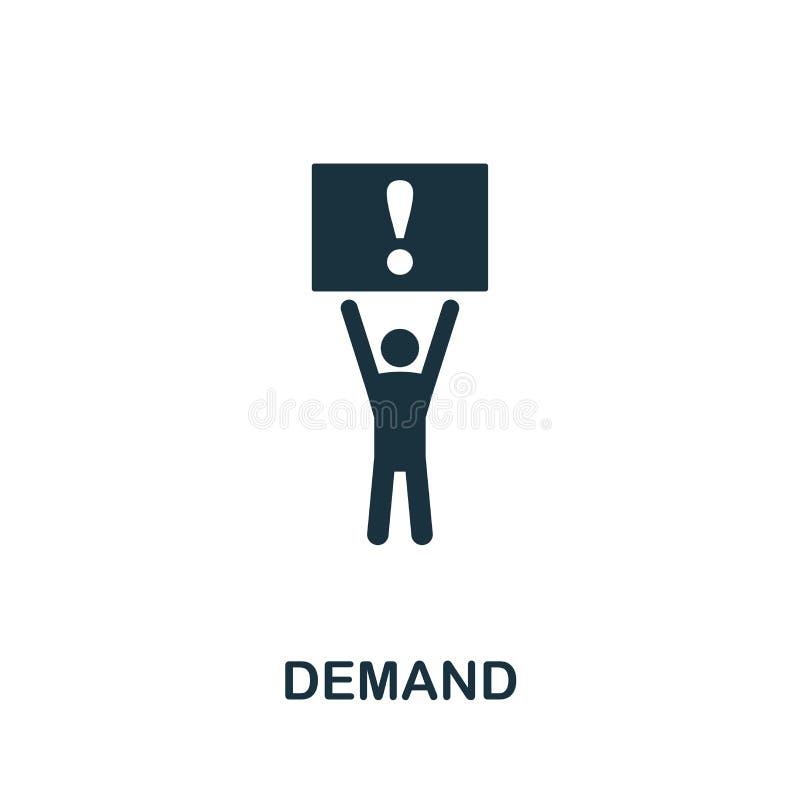Demand Icon. Creative Element Design from Stock Market Icons Collection ...