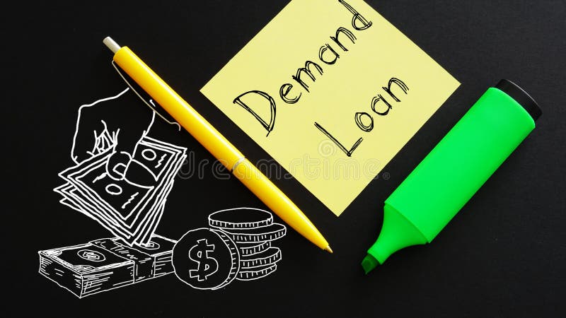 Demand Loan is Shown on the Photo Using the Text Stock Photo - Image of ...