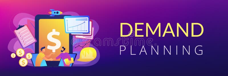 Demand Planning Concept Banner Header. Stock Vector - Illustration of ...