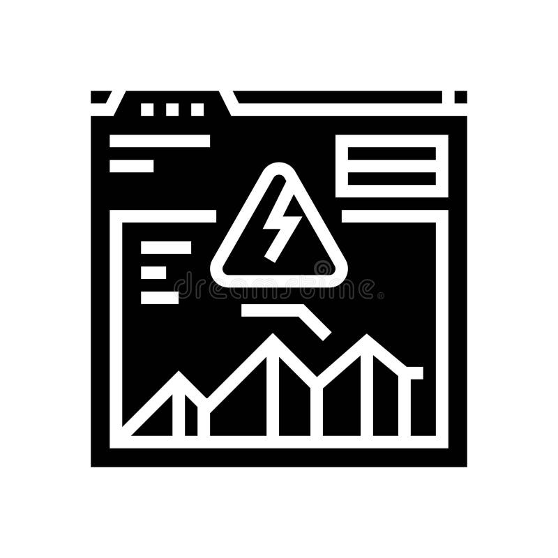 Demand Response Electric Grid Color Icon Vector Illustration Stock ...