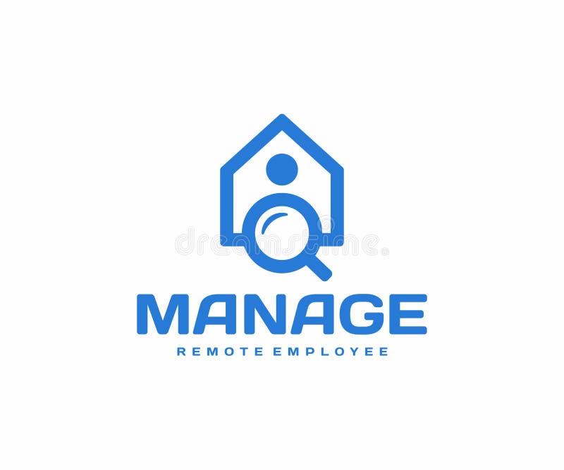 On Demand Staffing Logo Design. Remote Employee Vector Design Stock ...