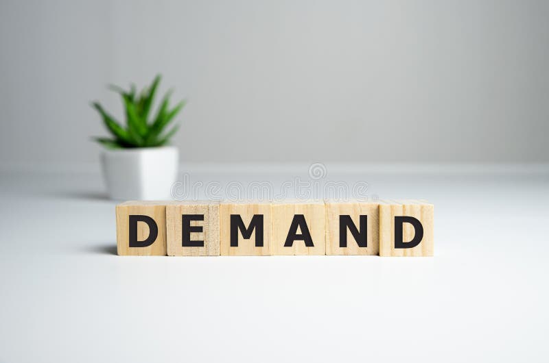 Demand Word Dictionary Definit Stock Photo - Image of business, paper ...