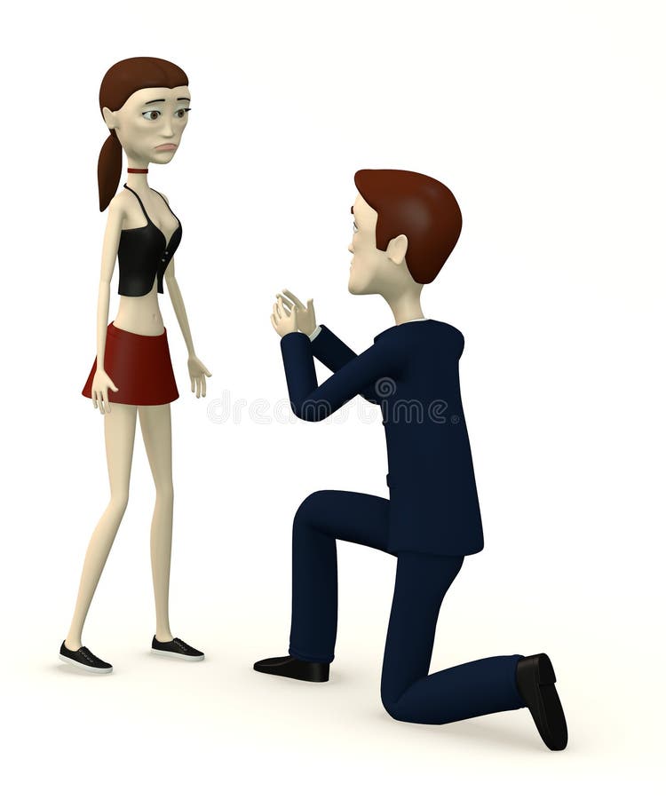 Demander De Personnages De Dessin Animé Illustration Stock ...