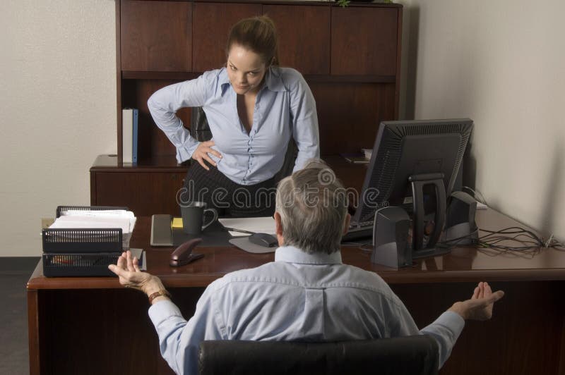 Demanding explanations stock photo. Image of strong, executive - 542388