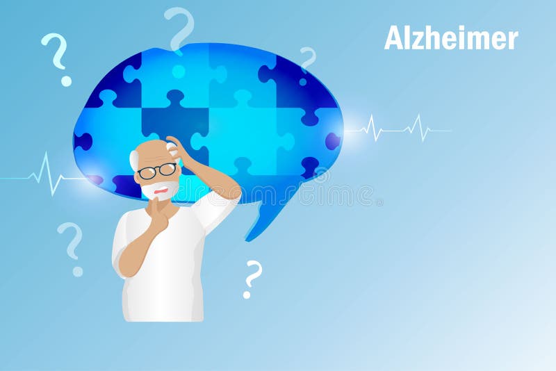 Dementia Alzheimer Diseases Memory And Brain Loss Elderly Man Lost