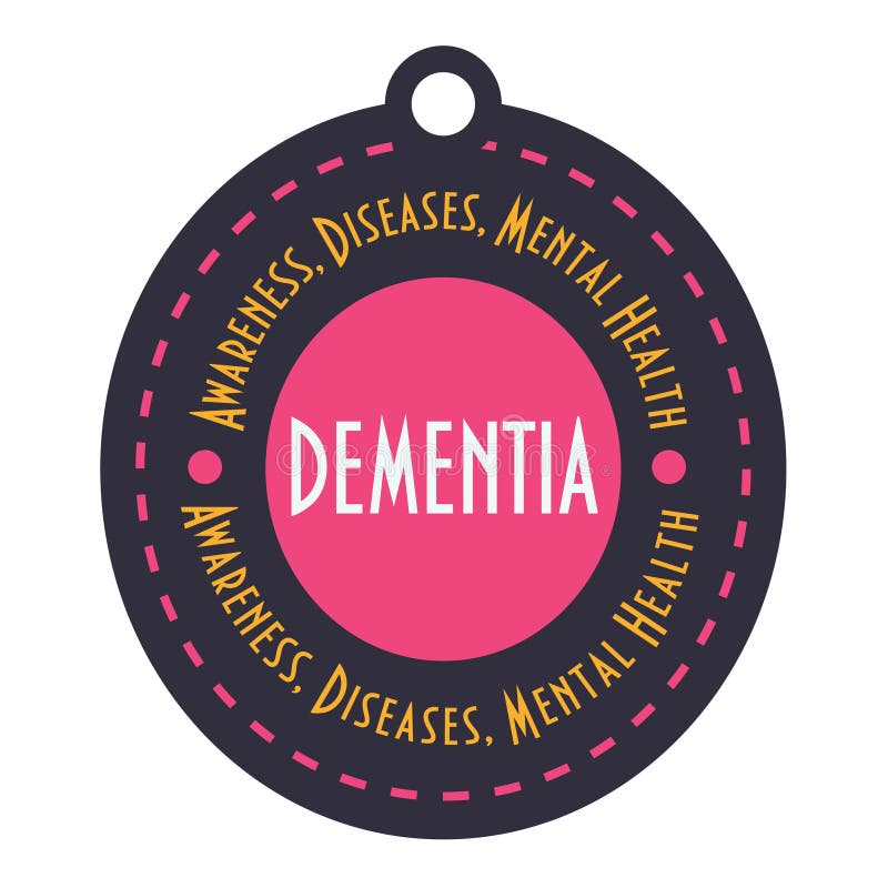 Dementia awareness week stock vector. Illustration of label - 382102663