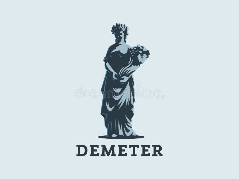 La Mujer O Demeter Greek Goddess Se Coloca Que Lleva A Cabo Estilo De ...