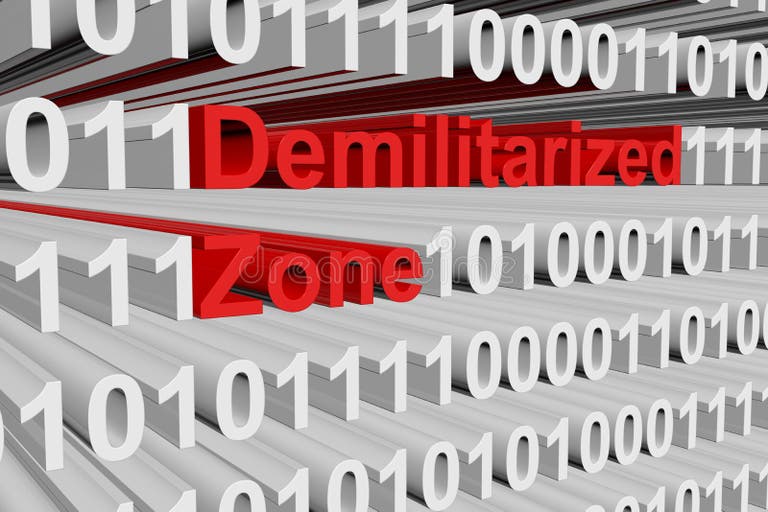 Demilitarized zone stock illustration. Illustration of render - 86217671