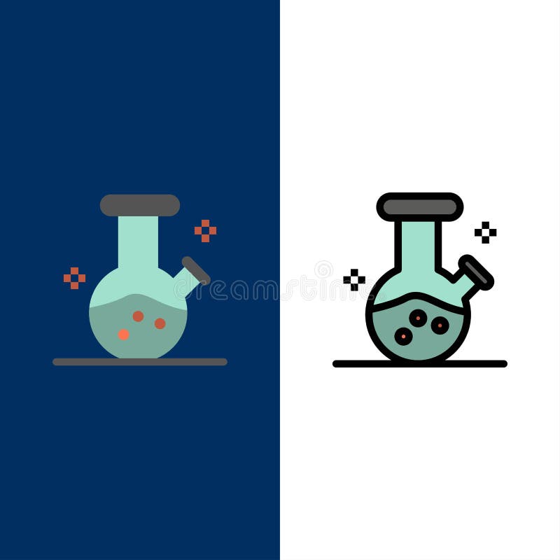 Demo Flask, Lab, Potion Blue Solid Logo With Place For Tagline Stock ...
