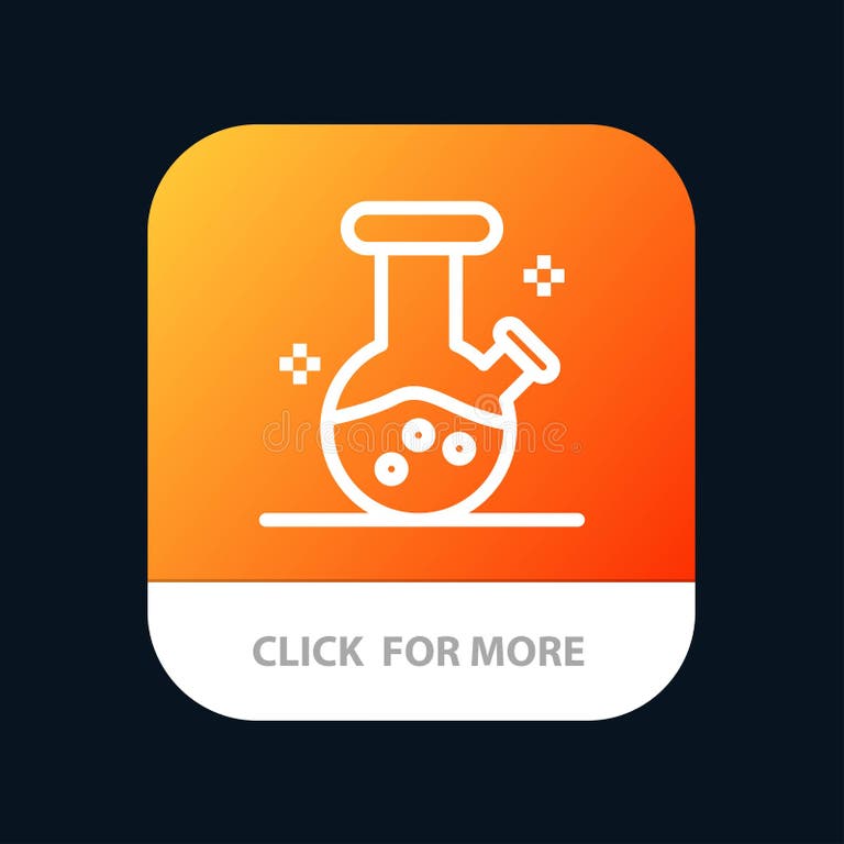Potion Mobile App Button. Android and IOS Line Version Stock Vector ...
