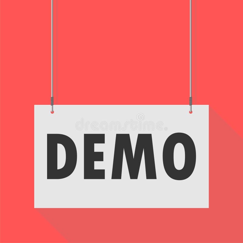 Demo Hanging Sign Stock Illustrations – 6 Demo Hanging Sign Stock ...