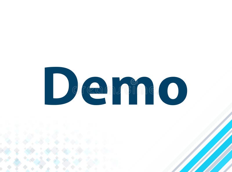 Demo Modern Flat Design Blue Abstract Background Stock Illustration ...