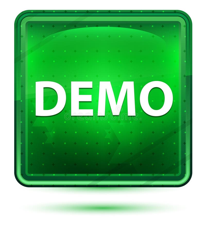 Demo Square Web Glossy Icon Stock Illustration - Illustration of symbol ...