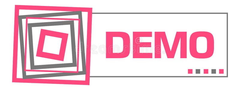 DEMO Text on Red-black Round Stamp Sign Stock Illustration ...