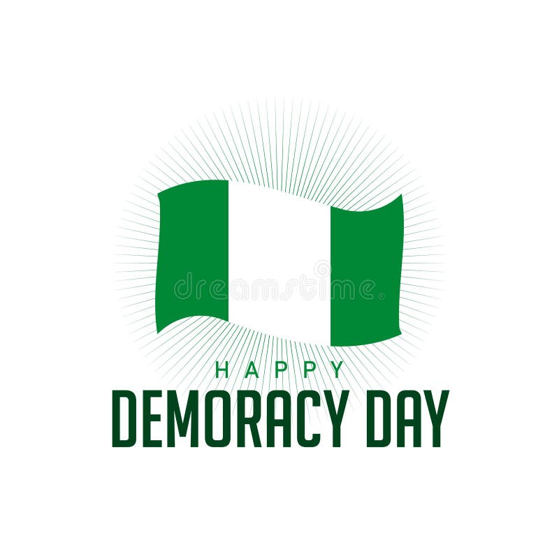 Democracy Day Logo Vector Template Design Illustration Stock Vector ...