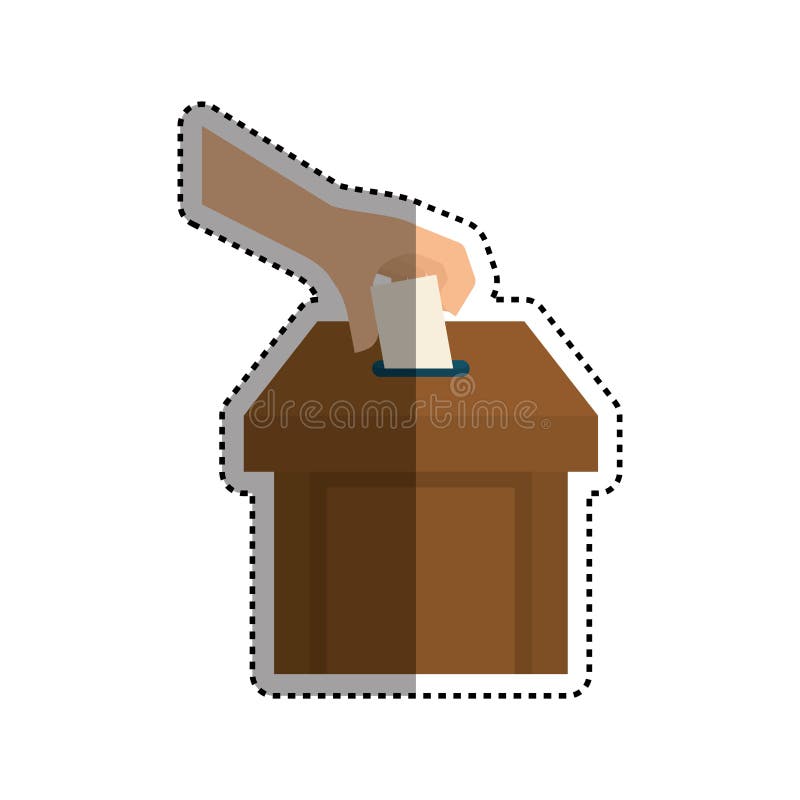 Democracy voting vote stock illustration. Illustration of document ...