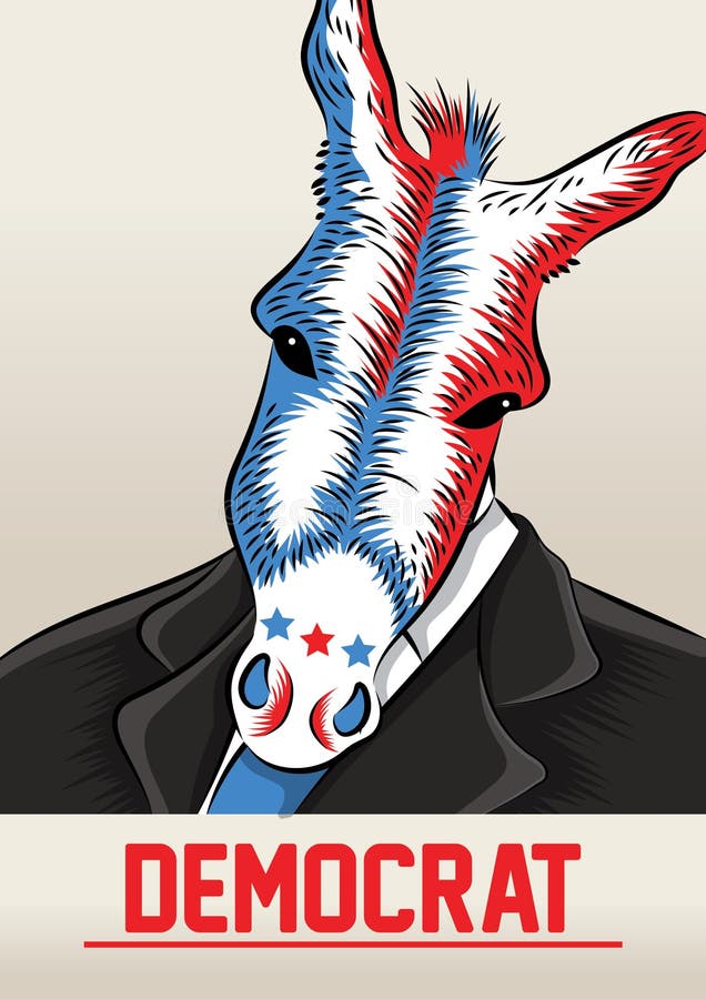 Democrat Poster. Vector Illustration Decorative Design Editorial Stock ...