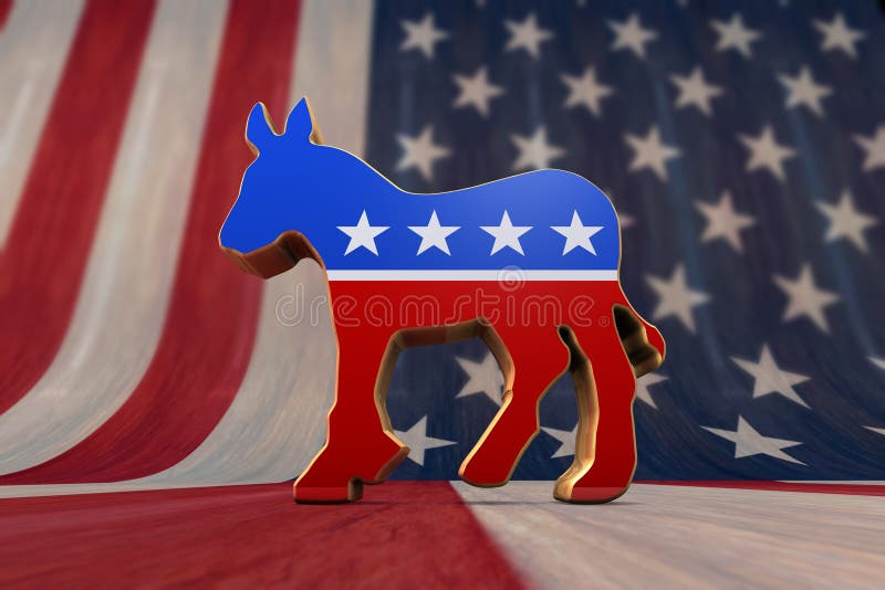 Democrat Symbol editorial stock photo. Illustration of flag - 27228743