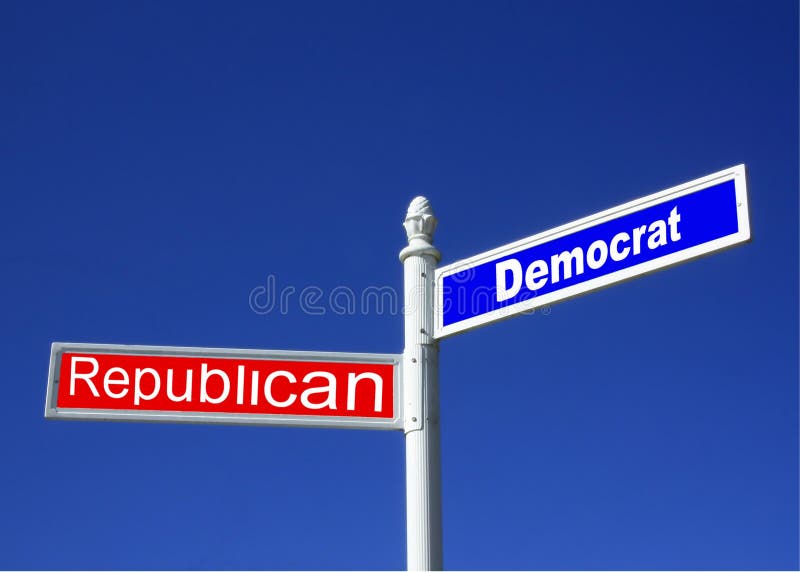 Democrat vs. Republican editorial stock image. Image of campaign - 2997564