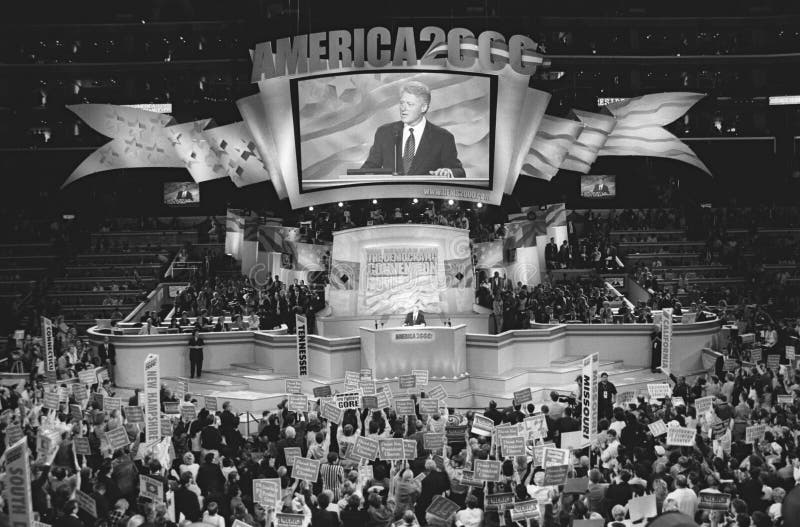 Democratic Convention at Staples Center Editorial Stock Image - Image ...