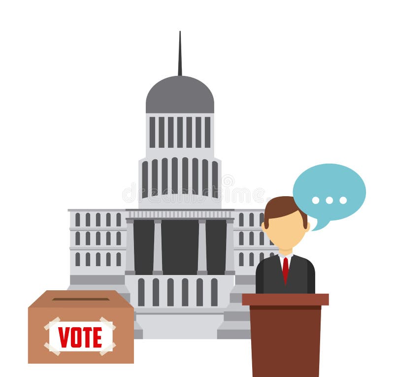 Democratic election stock vector. Illustration of place - 60270381