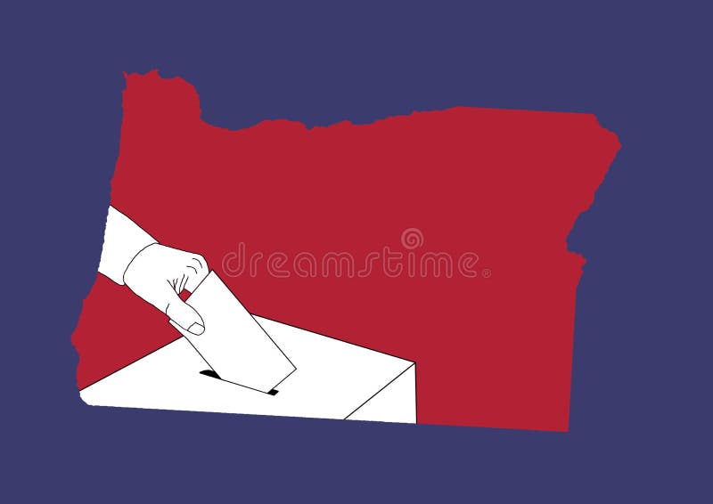 Democratic Elections in the State of Oregon Stock Illustration ...