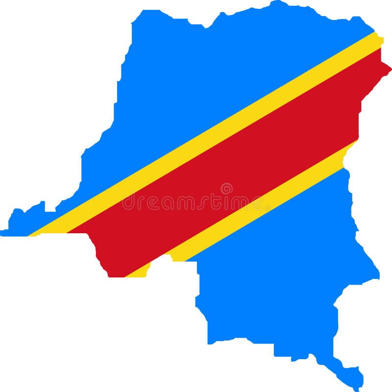 Democratic Republic of the Congo Flag in Map, Democratic Republic of ... Democratic Republic of the Congo Flag in Map, Democratic Republic of ...
