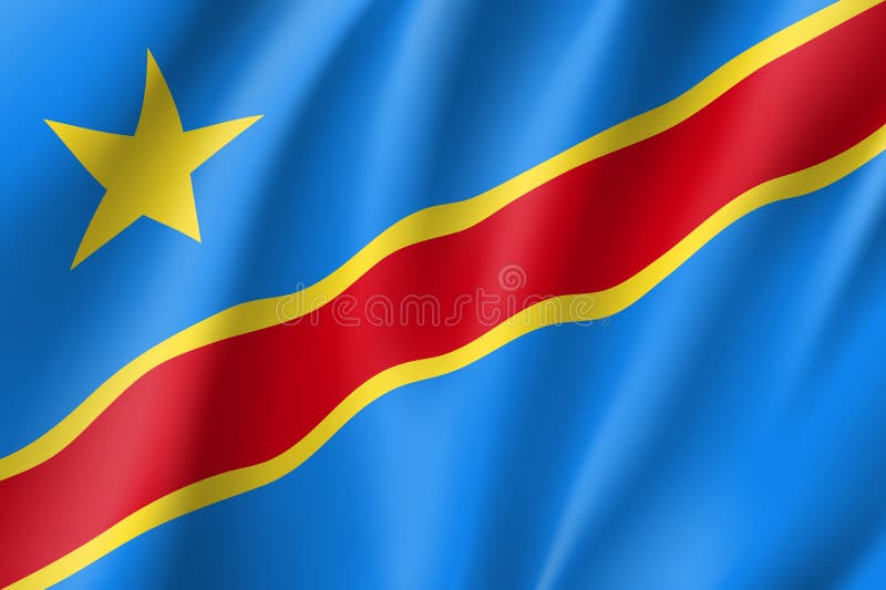 Democratic Republic of the Congo Flag Stock Vector - Illustration of ... Democratic Republic of the Congo Flag Stock Vector - Illustration of ...