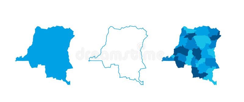 Democratic Republic of the Congo Political Map of Administrative ...