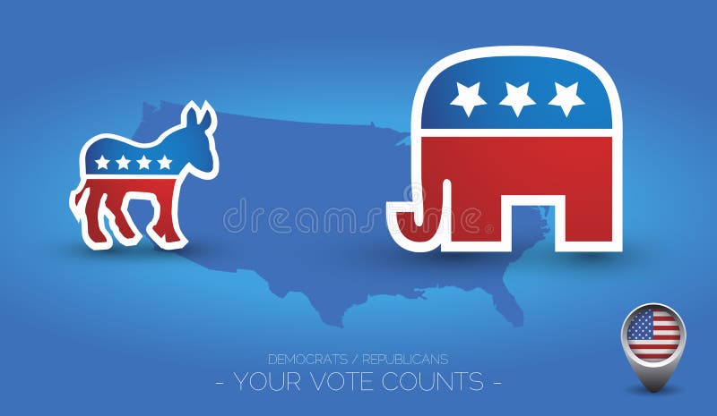 Republican Party Logo Badge Editorial Stock Photo - Illustration of ...
