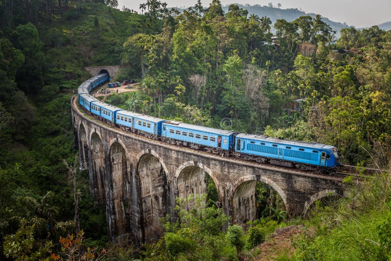 The Famous Nine Arch Bridge Of Ella, Sri Lanka Stock Image - Image of ...