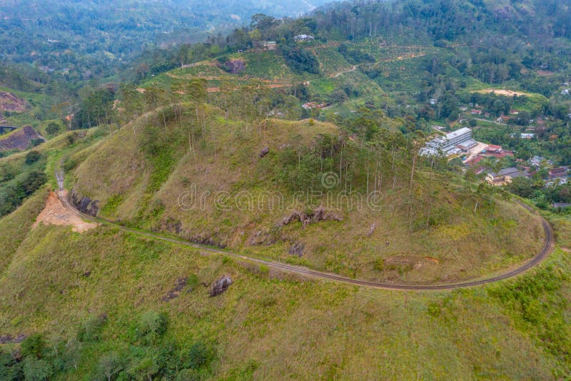 Demodara Railway Loop Near Ella, Sri Lanka Stock Photo - Image of ...