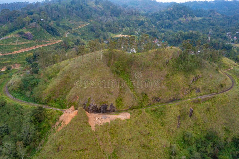 Demodara Railway Loop Near Ella, Sri Lanka Stock Photo - Image of lanka ...