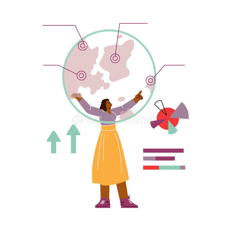 Demographic Data Analysis Vector Illustration Stock Vector ...