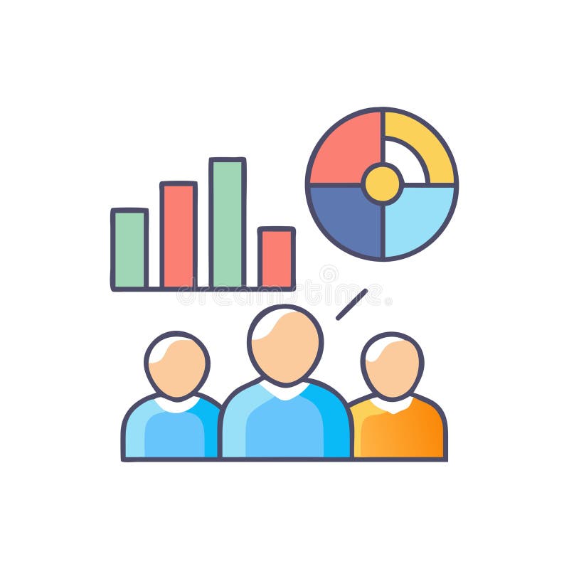 Demographics Analysis Design Icon Stock Illustration - Illustration of ...
