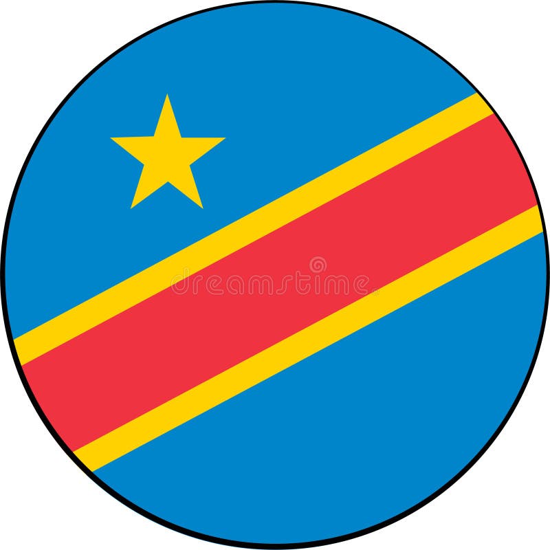 Democratic Republic of Congo Flag Rectangle Stock Illustration ...