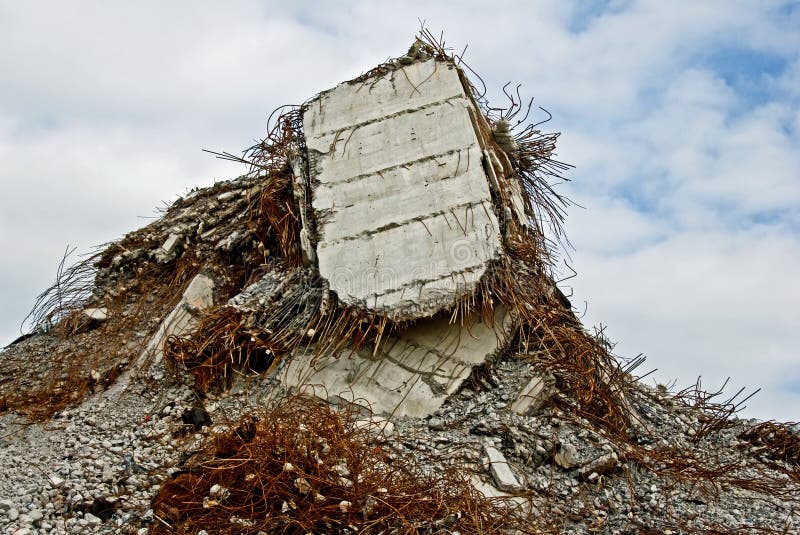 Sorted Building Rubble stock image. Image of concrete - 8293857