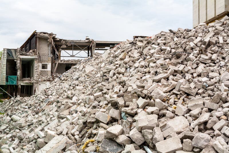 Demolished house stock photo. Image of brick, abandoned - 55502228