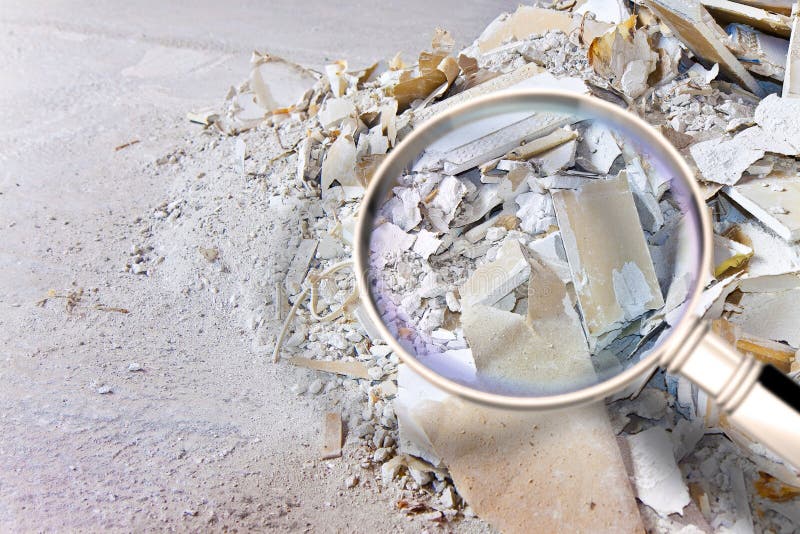 Demolished Plasterboard Wall, Made of Plaster and Cardboard, with ...