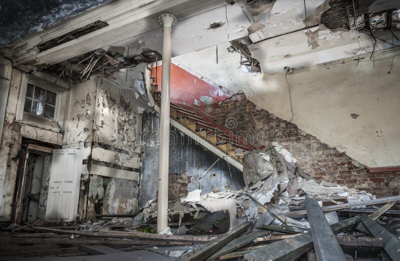 Demolished Room stock photo. Image of broken, grunge - 31807054
