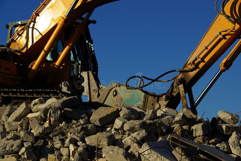 Demolition work stock photo. Image of mound, open, building - 22073550
